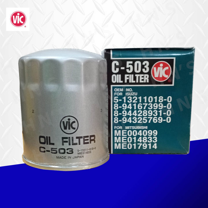 VIC Oil Filter C-503 for Isuzu Crosswind-AT XUV XUVI ( 4JA1-L ) / Isuzu ...