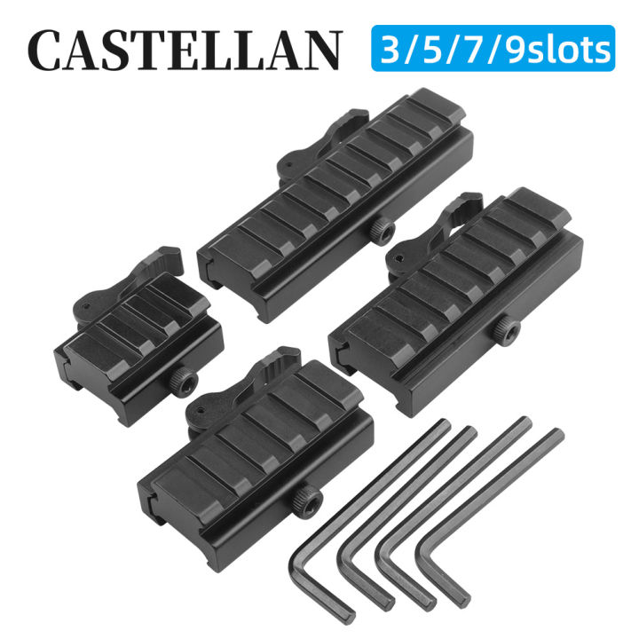 40mm Tactical Quick Release Bracket 3/5/9Slot Rifle Picatinny Universal ...