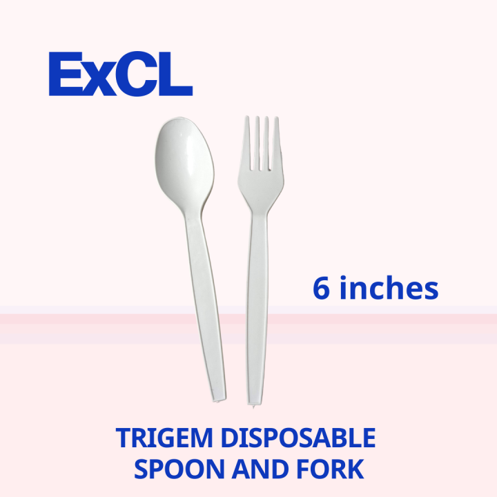 ExCL - Disposable Spoon and Fork (1 pack x 25pcs) | Lazada PH
