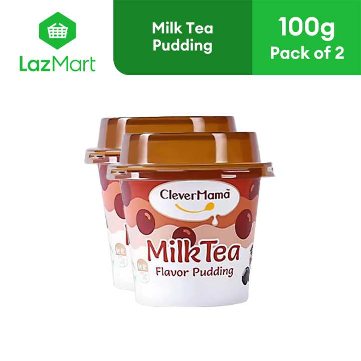 Clever Mama Milk Tea Boba Pudding 100g - Pack of 2 [Expiry on April 21 ...