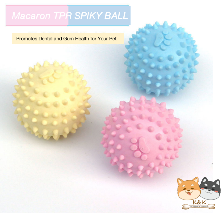 Dog Spiky Balls Dog Toys for Puppy Small Medium Dogs, Great for Outdoor ...