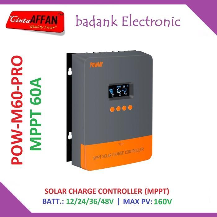 POW-M60-PRO SOLAR CHARGE CONTROLLER 12V/24V/36V/48V SCC POWMR MPPT 60A ...