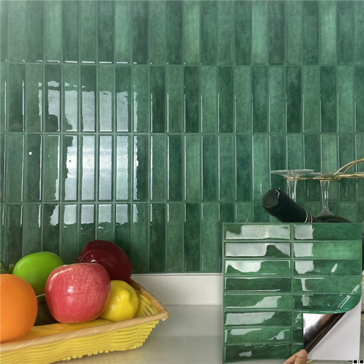 10 Sheets Peel and Stick Tiles 3D Waterproof Wall Tiles for Living Room ...