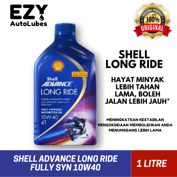 Shell Advance Long Ride 10W40 1L or 1.2L Fully Syn 4T👉 PASARAN MALAYSIA ...