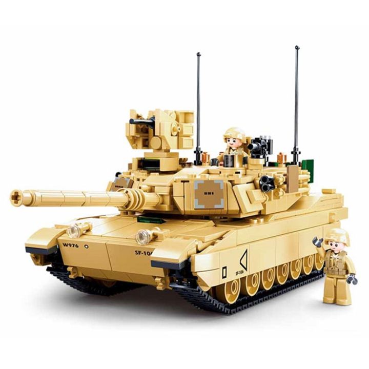 781PCS Sluban B0892 Army Tank Model M1A2 Sep V2 Abrams Building Block Kids Bricks Toys ...