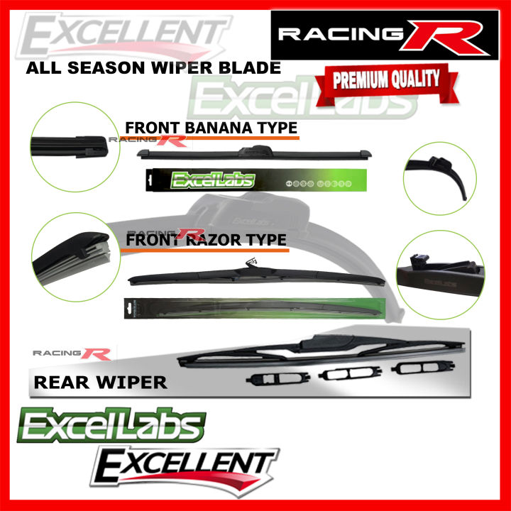 Universal Wiper Blade [ Banana Type / Razor Type / Rear Wiper ] High ...