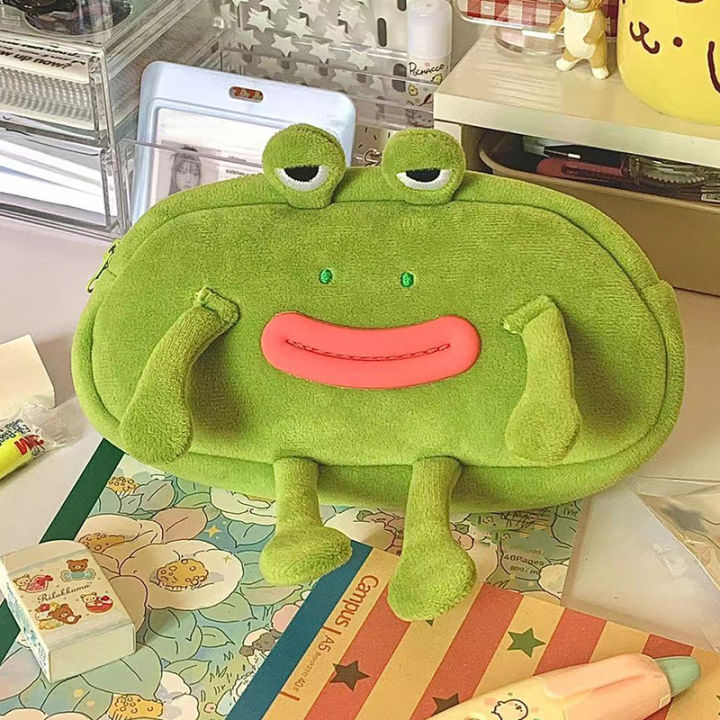【YIDEA HONGKONG】Cute Cartoon Frog Pen Case Large Capacity Pencil Case ...