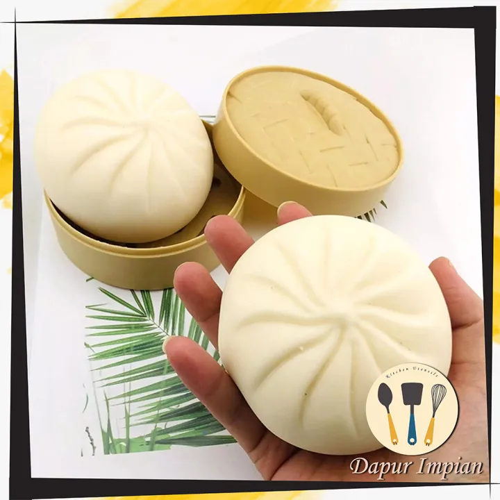 👨🏻‍🍳👩🏻‍🍳松软挤压包子玩具有香味假包子压力缓解触感舒适镇静效果 Soft Squeezy Bun Toy Scented Fake ...