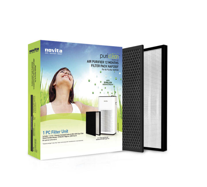 Novita NAP200 Air Purifier 12-Months Replacement Filter Pack | Lazada ...
