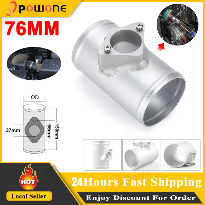 76mm Air Flow Sensor Adapter Intake Meter Mount Base Air Flow Adaptor ...