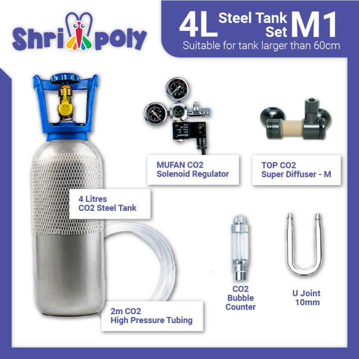 2L 4L CO2 Set System Steel Tank Aquascape [Brand New] | Lazada