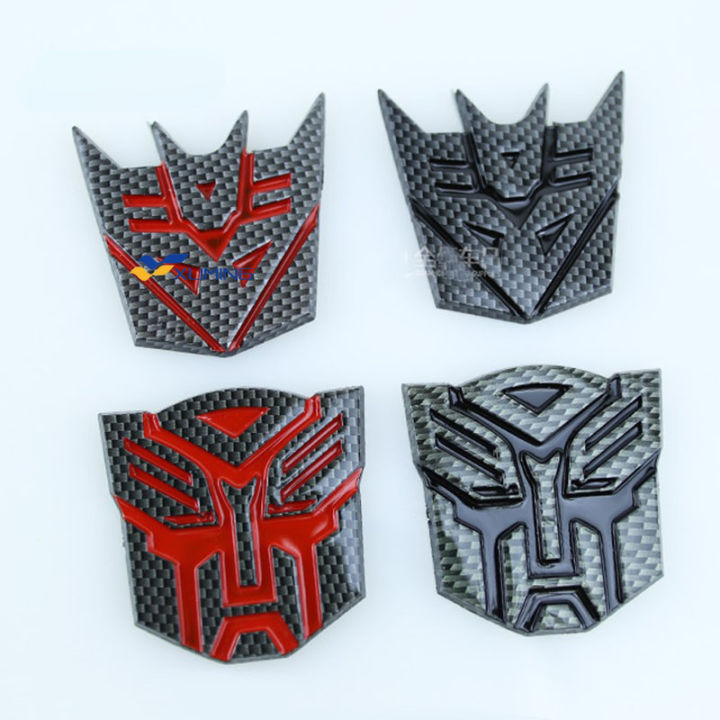 Carbon Fiber Car Emblem Badge Autobot Transformer Deception | Lazada
