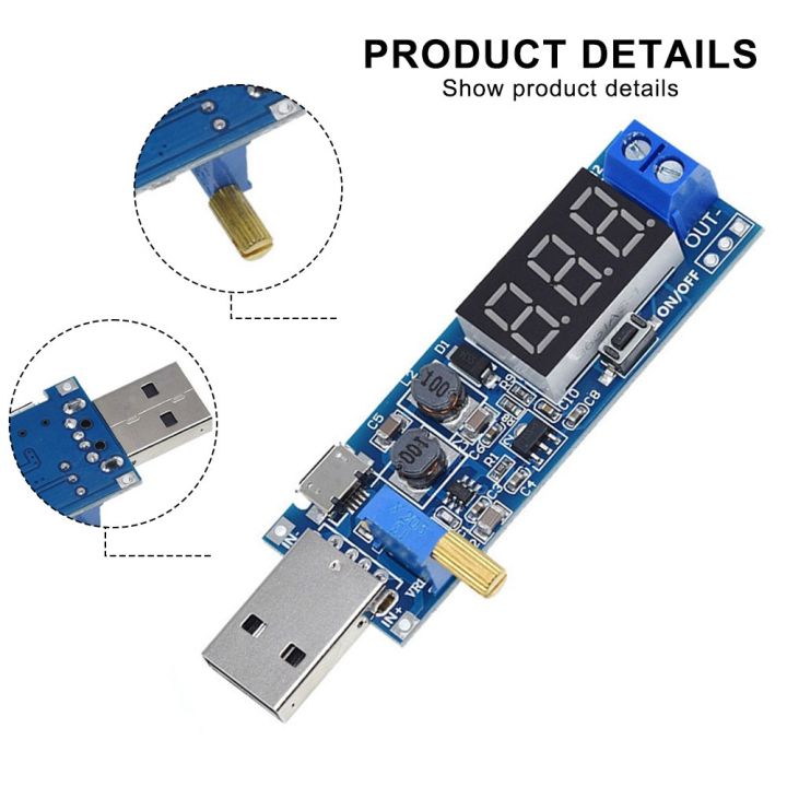 【WELOVEROOM】 Compact USB Voltage Regulator Module for Desktop 5V to 3 ...