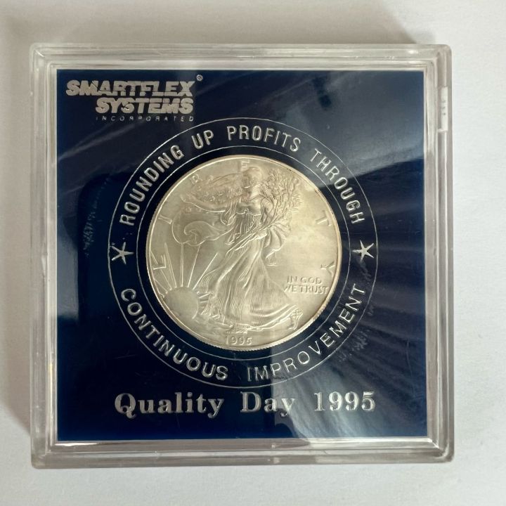 1995 American 1oz Silver Eagle (Smartflex Systems Commemorative Edition ...