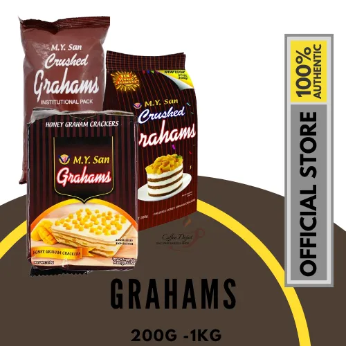 M.Y. San Crushed Graham 200g & Whole Graham Crackers 200g for Mango ...