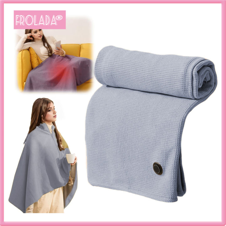 Electric Heated Shawl Blanket Adjustable Temperature Control Rapid ...
