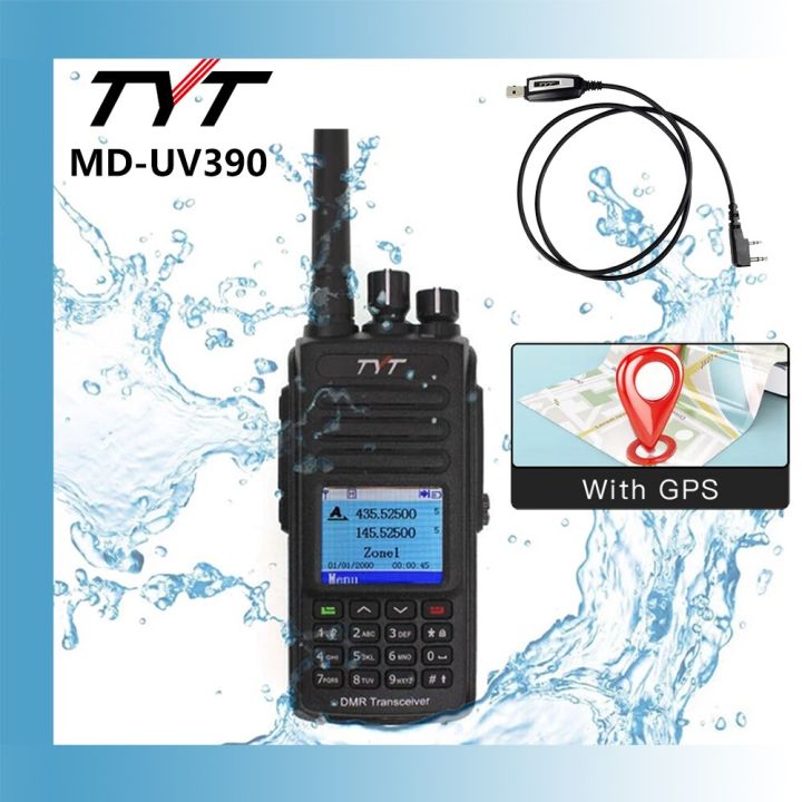 การเข้ารหัส AES256แบบ MD-UV390 TYT ใหม่ UV380เครื่องมือรับส่งวิทยุมือ ...