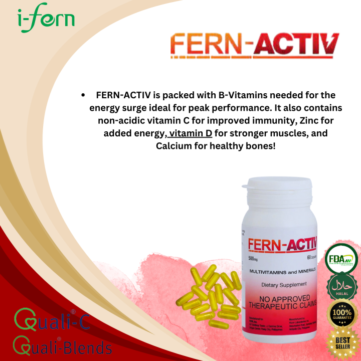 Fern Activ Multivitamins 60 capsules GodsFavorBoutique | Lazada PH
