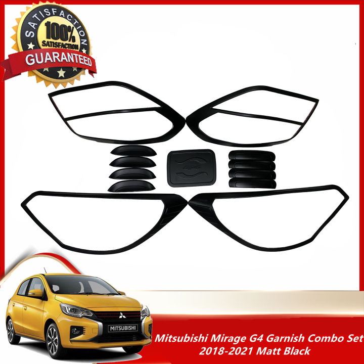 Mitsubishi Mirage G4 Garnish Cover Combo Set 2018 2019 2020 2021 Matt ...