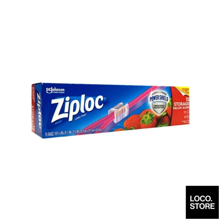 Ziploc EZ Zip Storage Gallon 15 bags | Lazada