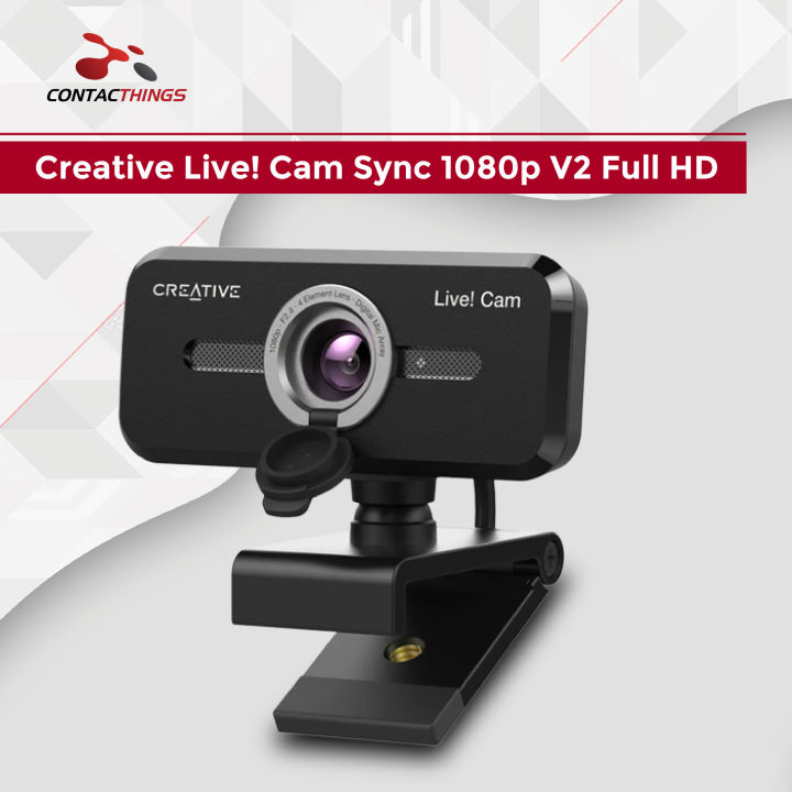 Creative Live! Cam Sync 1080p V2 Full HD Wide-Angle USB Webcam with ...