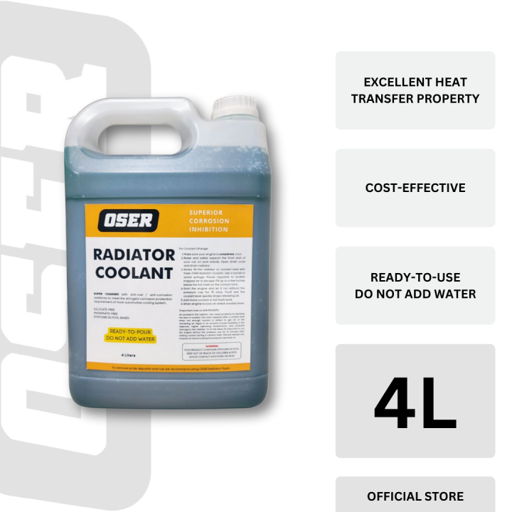 4 Liters Green Antifreeze Radiator Coolant Ready-to-use | Lazada PH