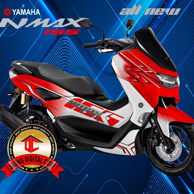 Decal All New NMAX 2020 Sticker Full body merah putih | Lazada Indonesia