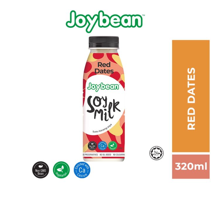 Joybean Red Dates Soymilk with Calcium (320ml) | Lazada