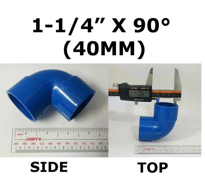 PVC ELBOW 1-1/4" X 90° BLUE FOR CLEAN WATER ...