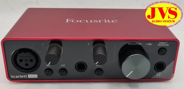 Focusrite Scarlett Solo 3nd Gen USB Audio Interface w/ Pre Amplifier ...