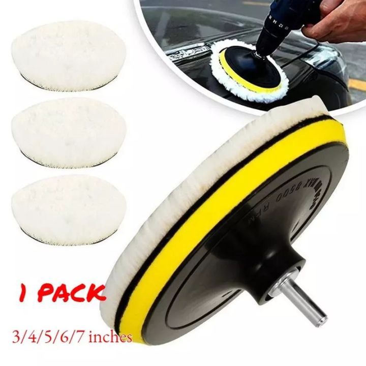 Car Polish Pad 3/4/5/6/7 Inch Soft Imitated Wool Polishing Disc Car ...