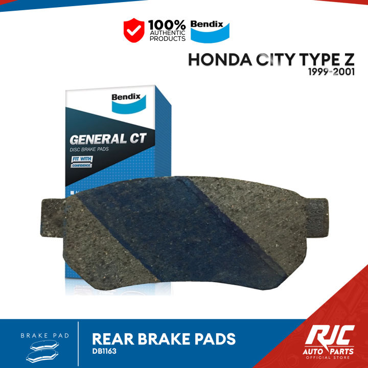 BENDIX BRAKE PAD HONDA CITY REAR 1999-2001 DB1163 City 1set | Lazada PH