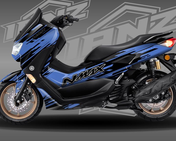 DECAL STICKER NMAX FULL BLOK BODY MOTOR / DECAL FULL BODY NMAX / DECAL ...