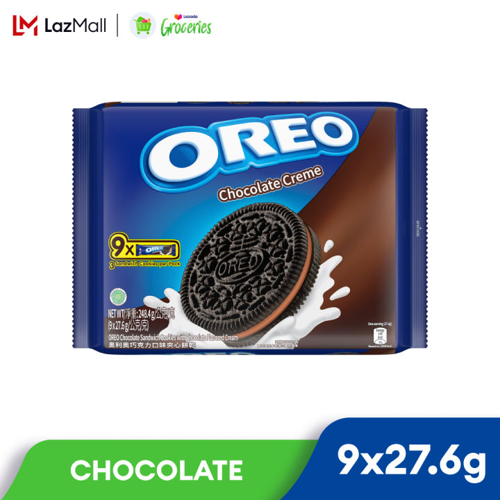 Oreo Chocolate Sandwich Cookie Multipack 9 x 27.6g | Lazada
