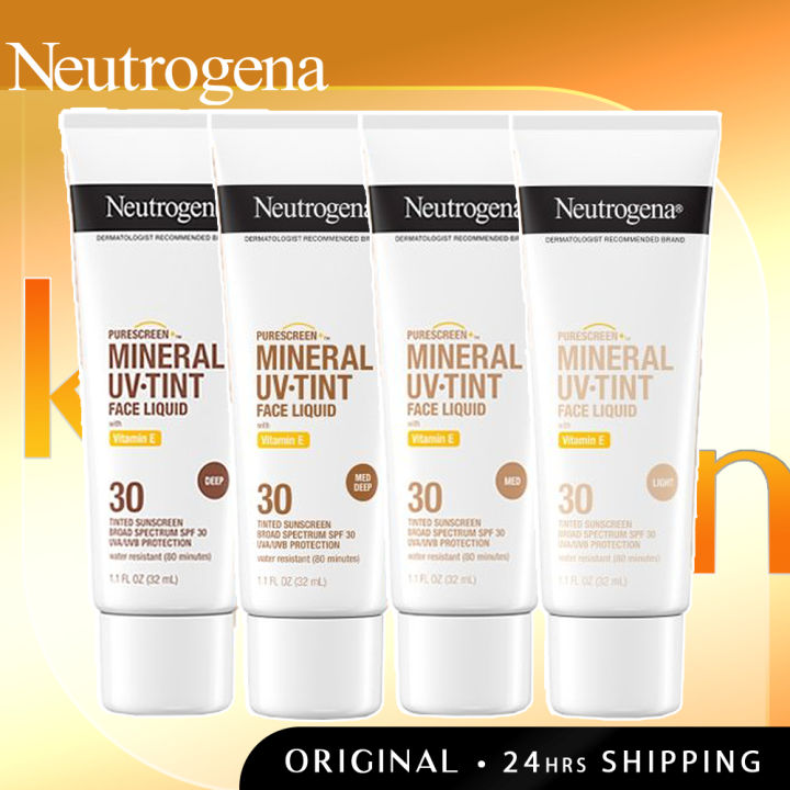 Neutrogena Purescreen+ Tinted Sunscreen for Face with SPF 30, Broad ... Neutrogena Purescreen+ Tinted Sunscreen for Face with SPF 30, Broad ...