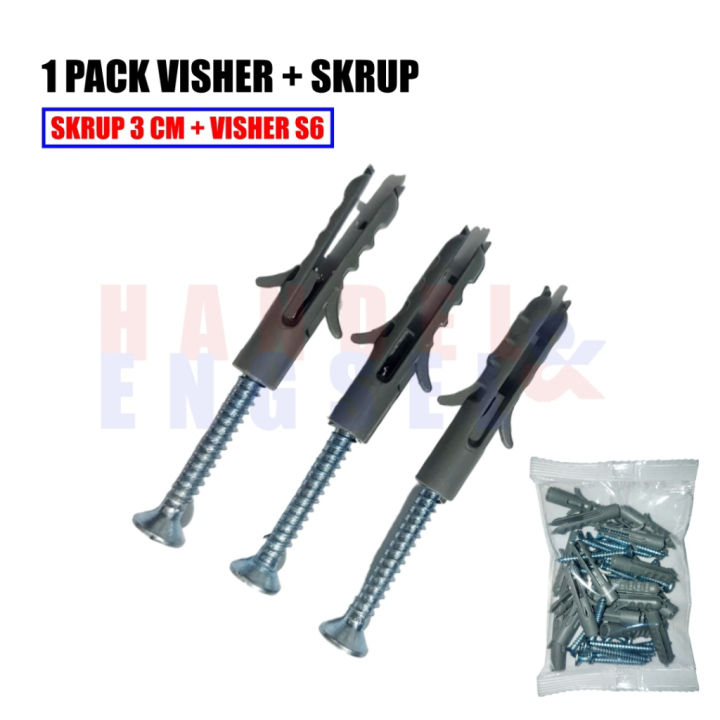 Spiser Dan Skrup Set Screw Spiser set Sekrup Skrup 3 cm | Lazada Indonesia