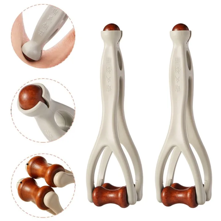 FXUP with 360° Rollers Finger Massage Roller Solid Wood Clip Design ...
