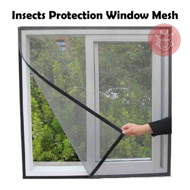 Insects Protection Window Mesh Mosquito Net Self Adhesive Velcro Easy ...
