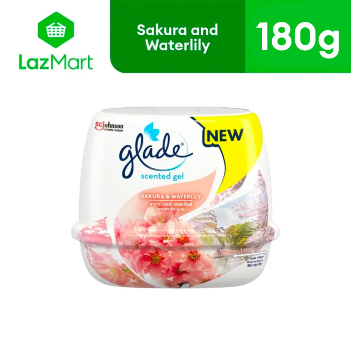 Glade Scented Gel Sakura and Waterlily 180g | Lazada PH