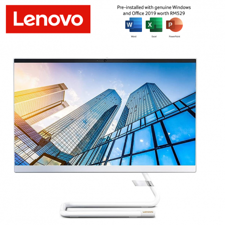 LENOVO TOUCHSCREEN ALL-IN-ONE WHITE PC 4GB RAM - 941GB STORAGE 27 ...