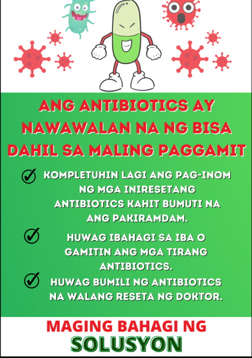 ANTIBIOTIC AWARENESS POSTER TARPAULIN / LAMINATED FOR PHARMACY ...