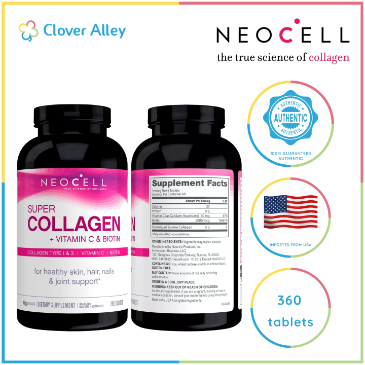 Neocell Super Collagen +C with Biotin, 360 tablets (02/2025 Expiry ...