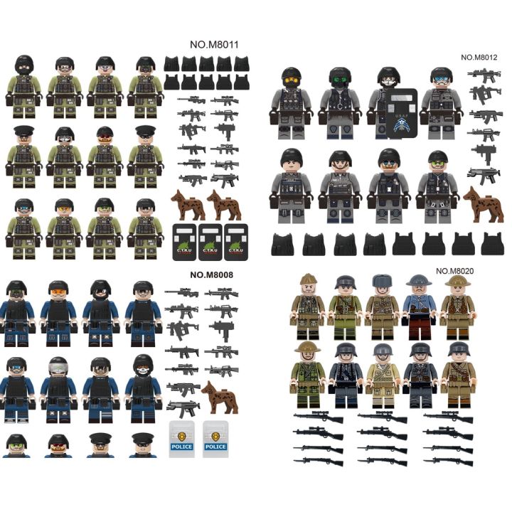 PuasHati Swat team Askar Pacific War Army Soldier Building Block Cake ...