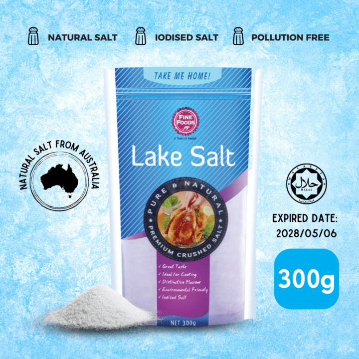 Fine Foods Lake Salt 300g Exp: 05/2028/ / Garam Halus/ Natural Salt/ 湖盐 ...
