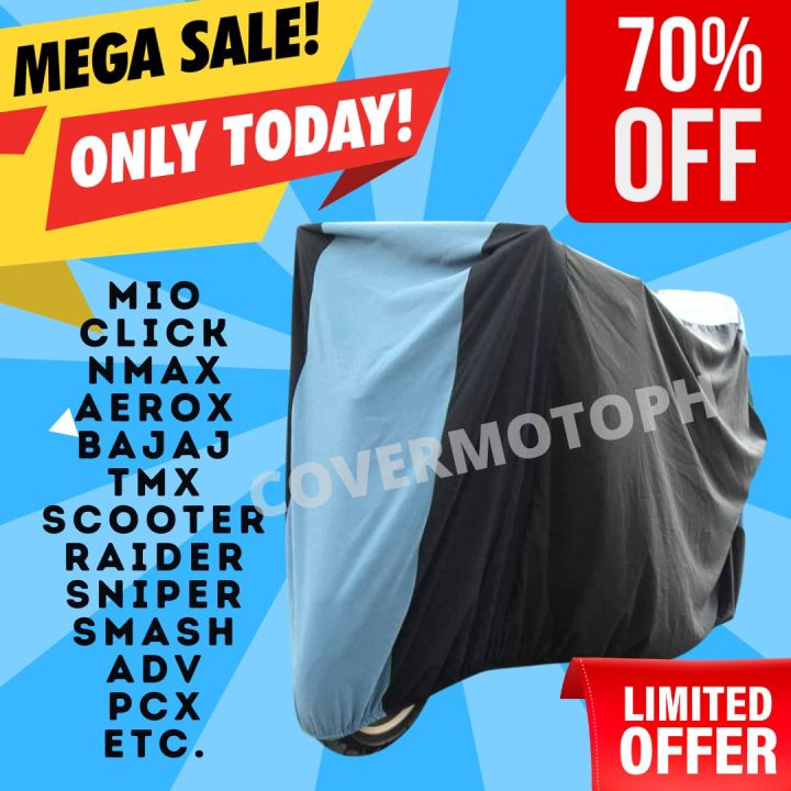MOTORCYCLE COVER ALL TYPES NMAX AEROX TMX SCOOTER RAIDER MIO CLICK ...