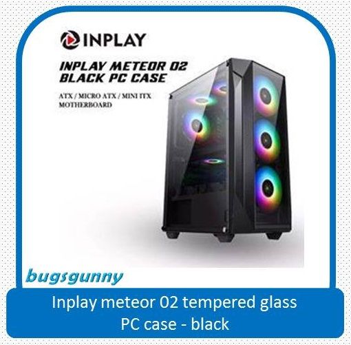 Inplay meteor 02 tempered glass PC case - black | Lazada PH