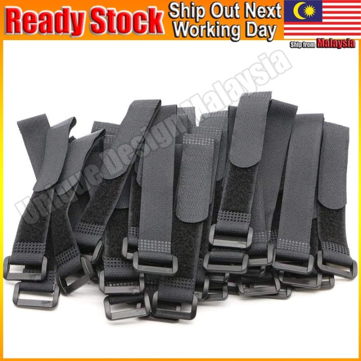 Cable Ties with Buckles Reusable Heavy Duty Hook and Loop Fastening ...