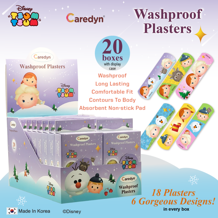 [Bundle of 20] CAREDYN Disney Tsum Tsum Frozen Washproof Plasters 18s ...