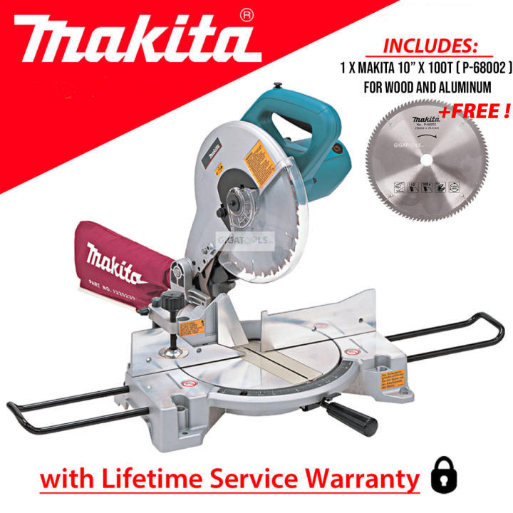 Makita LS1040 Compound Miter Saw (1650W) with FREE Makita D-61058 TCT ...