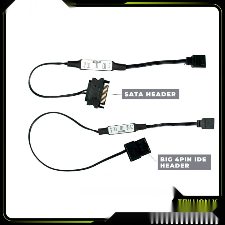 TrillionX ARGB AURA Sync Line Controller 3pin 5V Header 1 to 4 ARGB ...